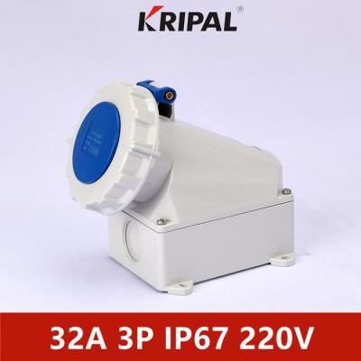 China IP67 16A 32A 3 Pole IEC Industrial Surface Mounting Socket Outlet for sale