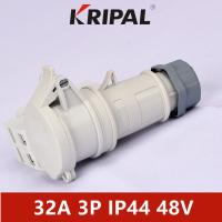 China IP44 IEC Industrial Plug Socket Low Voltage Waterproof 24V 48V 2P 3P for sale