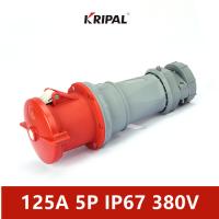 China 3 Phase 5P IEC Waterproof Industrial Connector 125A 380V IP67 for sale