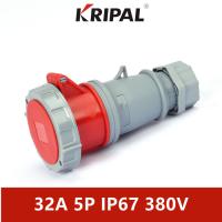 China 32A 380V IP67 Three Phase Industrial Connector With Lock IEC standard for sale