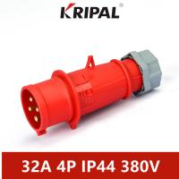 China IP44 High Quality Industrial Phase Inverter Plug 32A 4 Pole 380V for sale