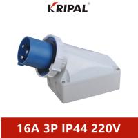 China Single Phase 63A 125A IP67 Industrial Electric Wall Mounted Plug for sale