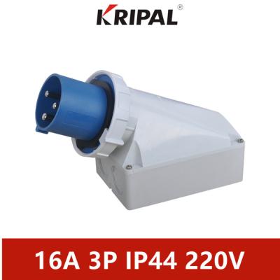China Single Phase 63A 125A IP67 Industrial Electric Wall Mounted Plug for sale