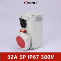 China RED 32A IP67 5P 6h Waterproof Interlocked Switch Socket IEC Standard for sale