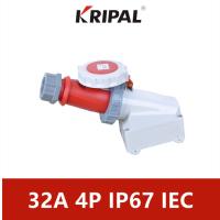 China IP67 Waterproof Industrial Coupler Combination IEC Standard 32A 4P for sale