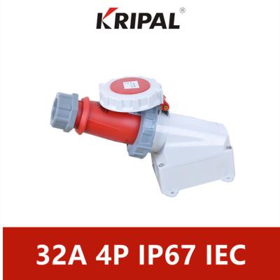China IP67 Waterproof Industrial Coupler Combination IEC Standard 32A 4P for sale