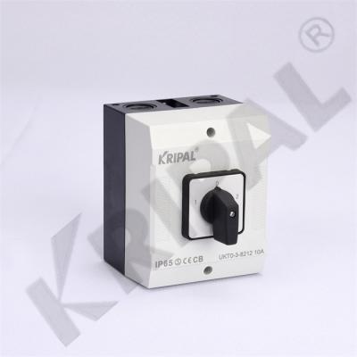 China Purple Horn Rotary Changeover Cam Switch UKT IP65 230-440V 3 Phase for sale