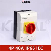 China 4P 40A IP65 230-440V Load Isolator Waterproof AC Isolator Switch for sale
