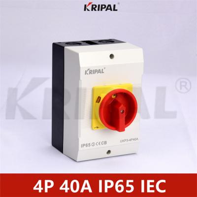 China 4P 40A IP65 230-440V Load Isolator Waterproof AC Isolator Switch for sale