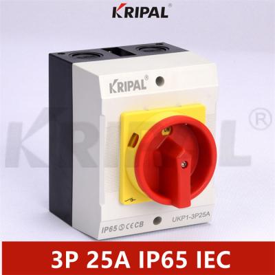 China IP65 25A 3 Phase 230-440V Electrical Isolator Switches Waterproof for sale