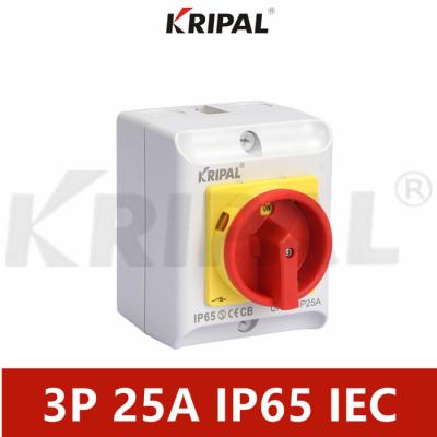 China 25A 3P 230V 440V Waterproof Rotary Isolator Switch IP65 IEC standard for sale