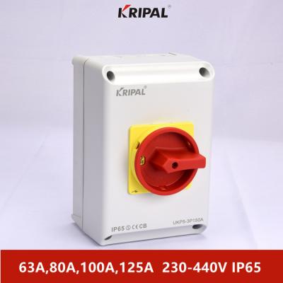 China 80A 4P IP65 Electric Isolator Switch Changeover Control Components for sale