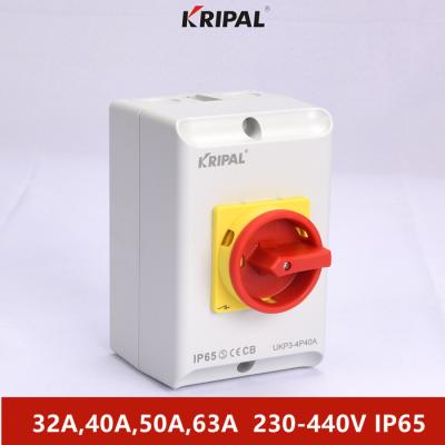 China IEC 50A 230-440V IP65 Load Isolation Switch Rotatable Waterproof for sale