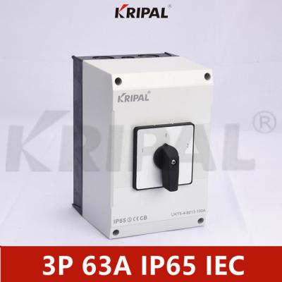 China Triple Pole 63A Rotary Cam Selector Switch Waterproof IP65 IEC standard for sale