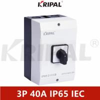 China IP65 IEC Single Phase 40A Rotary Cam Changeover Selector Switch for sale