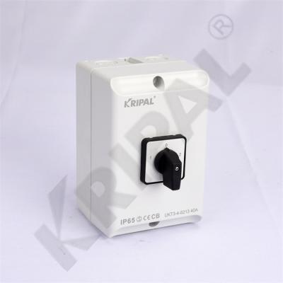China 3P 4P 230V IP65 Universal Changeover Switch with protective box for sale