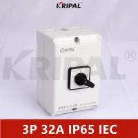 China IP65 32A 3 Pole 3 Position Rotary Switch Waterproof IEC Standard for sale