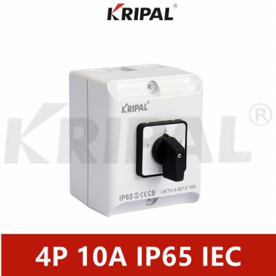 China Electrical Changeover Cam Switch 4P 10A IP65 230-440V IEC standard for sale