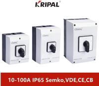 China Purple Horn 10-100A IP65 Waterproof Changeover Switch RoHS Standard for sale