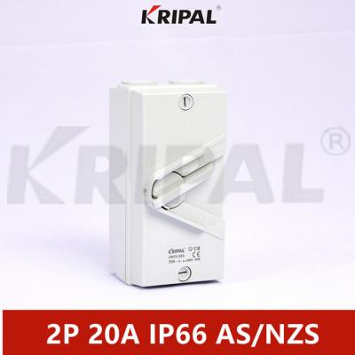 China IP66 2P 20A 440V Waterproof Isolating Switch Australian standard for sale
