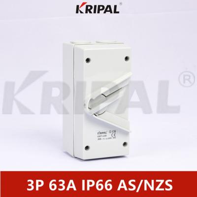 China 63A 440V Single Phase IP66 Weatherproof Isolating Switch Outdoor for sale