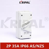 China 35A IP66 Industry Single Phase Isolator Switch Outdoor Waterproof for sale