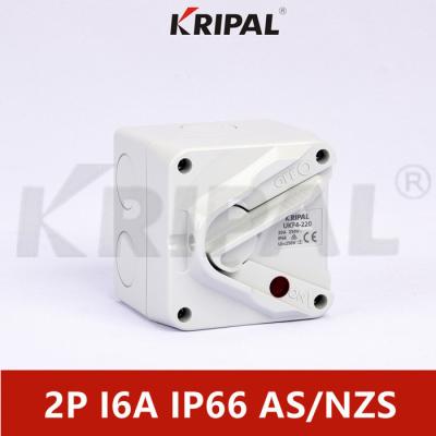 China IP66 250V 2Pole 16A Electrical Mini Weatherproof Isolator Switch for sale