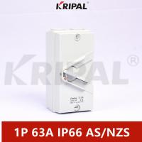 China 63A 1Pole  IP66 Industrial Outdoor Waterproof Isolating Switch for sale