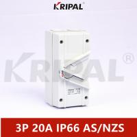 China Purple Horn 3Pole 20A Waterproof Isolator Switch UKF IP66 Australian standard for sale