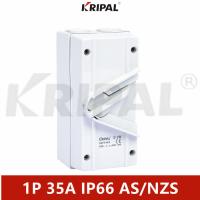 China 35A Single Pole 250V Outdoor Waterproof Isolator Switch With SAA for sale