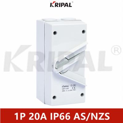 China 250V 1P Weatherproof Outdoor Isolating Switch Australian standard for sale