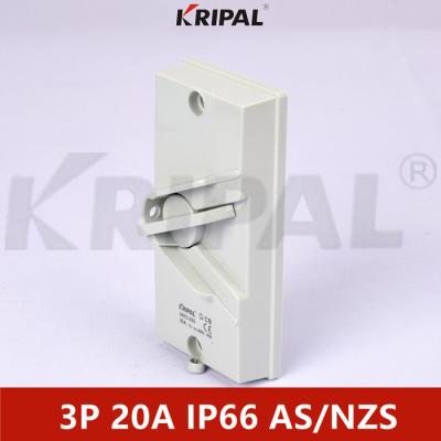 China IP66 440V 20A Single Phase Weatherproof Isolating Switch Outdoor for sale