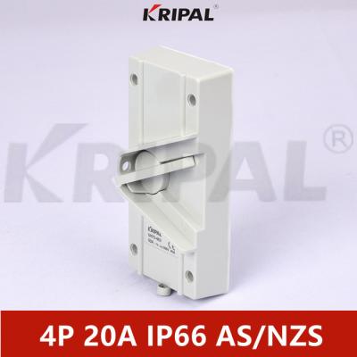 China 4P 20A 440V Waterproof Isolator Switch Outdoor Australian standard for sale