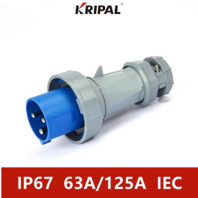 China IP67 220V 3P Dustproof Industrial Plug Universal CEE/IEC Standard for sale