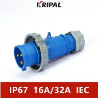 China 5P 16A Three Phase IP67 IEC Standard Industrial Plug Socket Dustproof for sale
