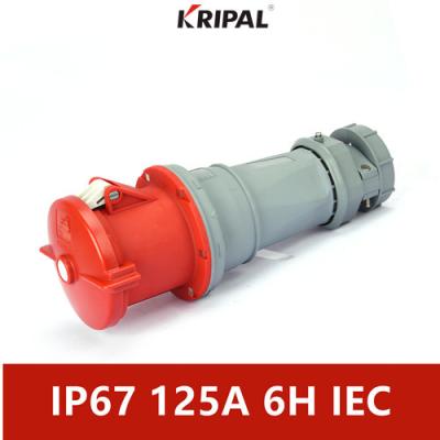 China CE IP67 125A  4 Pin Industrial Connector  High Temperature Resistant for sale