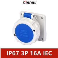 China 16A 3P 220V IP67 Waterproof Industrial Socket Universal IEC Standard for sale