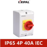 China Purple Horn IP65 Electrical Rotary Switches 4 Pole 40A Waterproof IEC Standard for sale