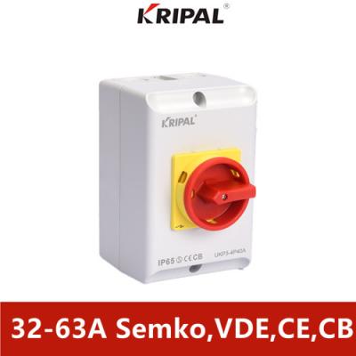 China 3 Pole IP65 Rotary Isolator Switch 230-440V 32Amp IEC Standard for sale