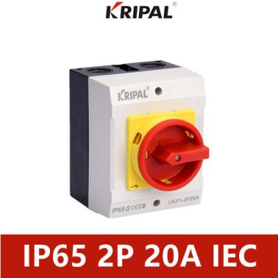 China Purple Horn Waterproof Load Isolation Switch IP65 2 Pole 230-440V IEC Standard for sale