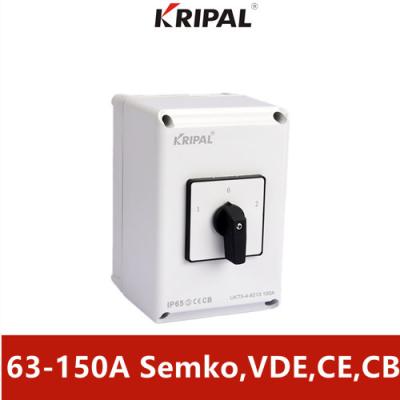 China PA PC Copper Waterproof Changeover Switch IP65 3 Phase 230-440V for sale