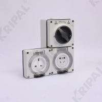 China IP66 PC Outdoor Junction Box Combination Switched Sockets Waterproof for sale