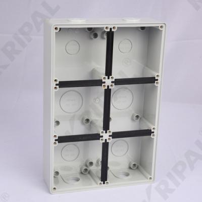 China PC Waterproof Combination Switched Sockets 1 2 3 4 6 9 12 Ways for sale