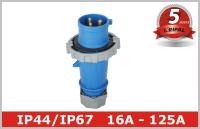 China European Standard IEC 16A Industrial Plugs , Pin And Sleeve Electrical Connectors for sale