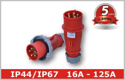 China Outdoor Red 100 Amp Pin And Sleeve Connector with Single Phase Inverter for sale