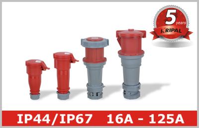 China Waterproof 16 32 63 125 Amp Industrial Socket Receptacle for IEC CEE Plugs for sale