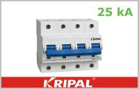 China 20/25/32/40/50/63/80/100/125Amp Mini Circuit Breaker 1/2/3/4Pole Bimetallic MCB C,D Curve breaking capacity:25KA for sale