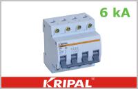 China 1/2/3/4P MCB Mini Circuit Breaker  Breaking capacities:4.5KA :1,3,6,10,16,20,25,32,40A; 6 KA: 50,63A for sale