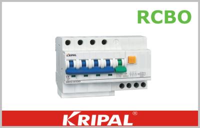 China White 63A MCB Three Phase Mini Circuit Breaker 4 Pole RCBO for sale