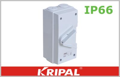 China UKF1 series  IP66 Double Pole Electrical Weatherproof Switch Socket Outlet 63A For Outdoor Isolation for sale